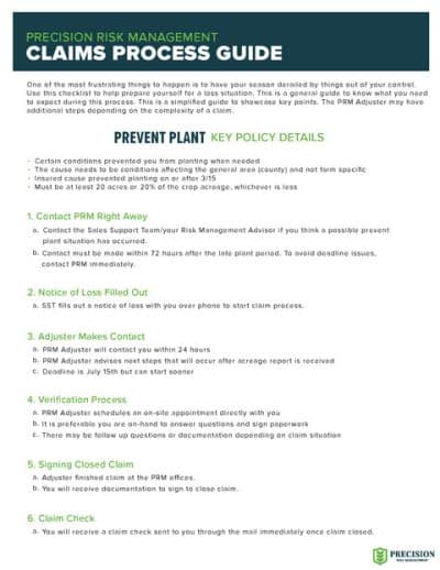 Claims and Loss Payments - Precision Risk Management